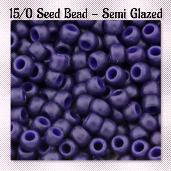 15/0 Seed Beads Semi Glazed | Etsy