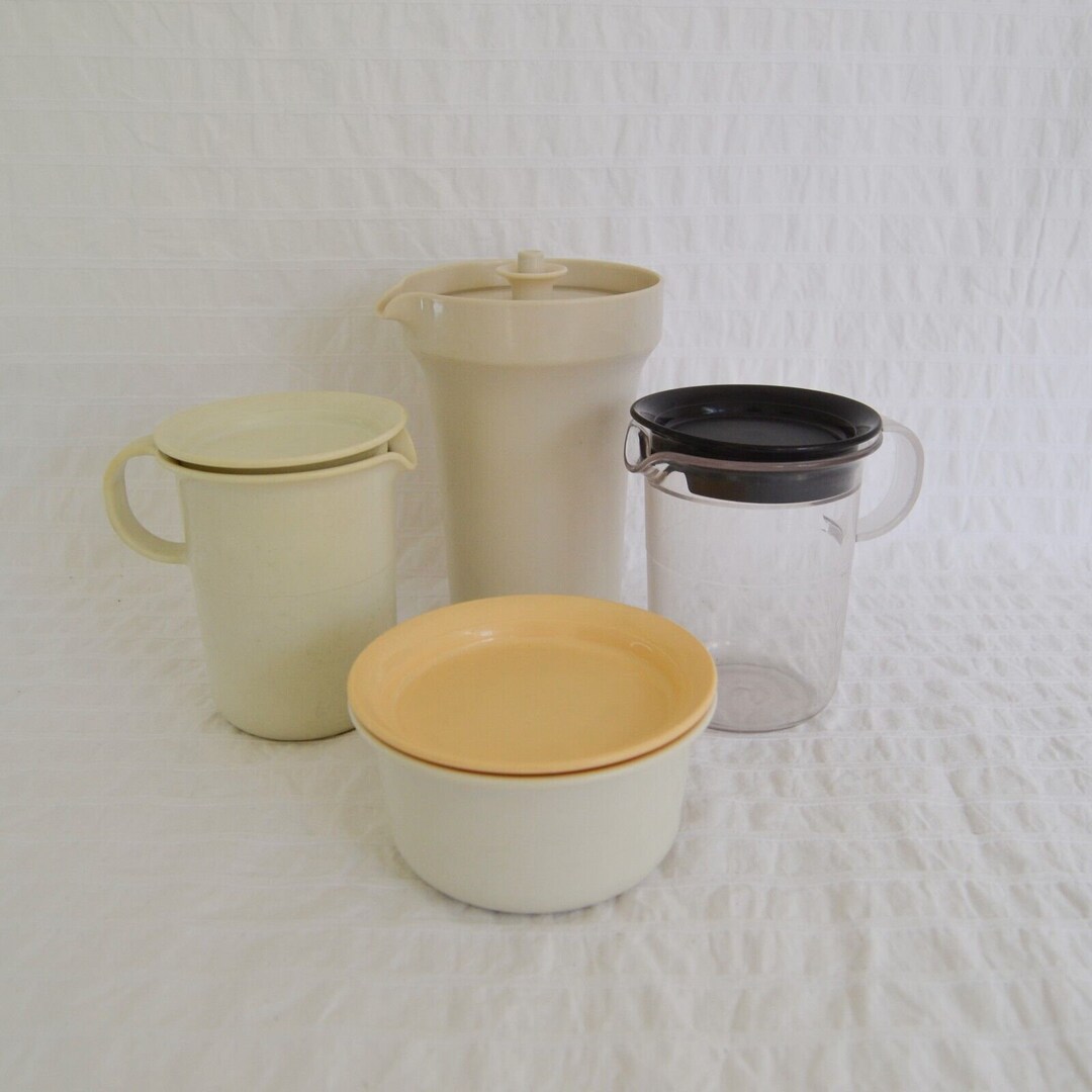 Vintage Tupperware Bundle, Small Jug Creamer, Cream Jug With Lid, Sugar Pot - Etsy