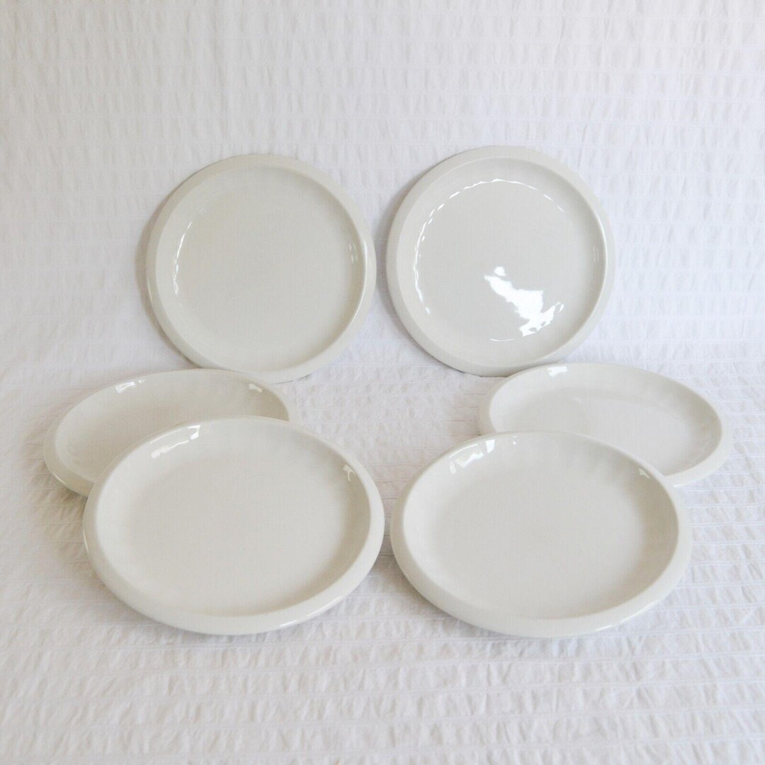 Vintage Habitat Bianca Side Plates X6 Cake Plates White Ceramic - Etsy