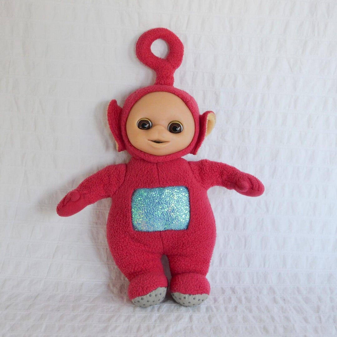 Original Teletubbies 'po' Soft Toy 1996 Eyes Open and Close Plush Soft ...