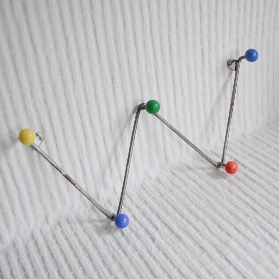 Vintage Retro 1960s Sputnik Atomic Wall Coat Hook Hangers, Colourful ...
