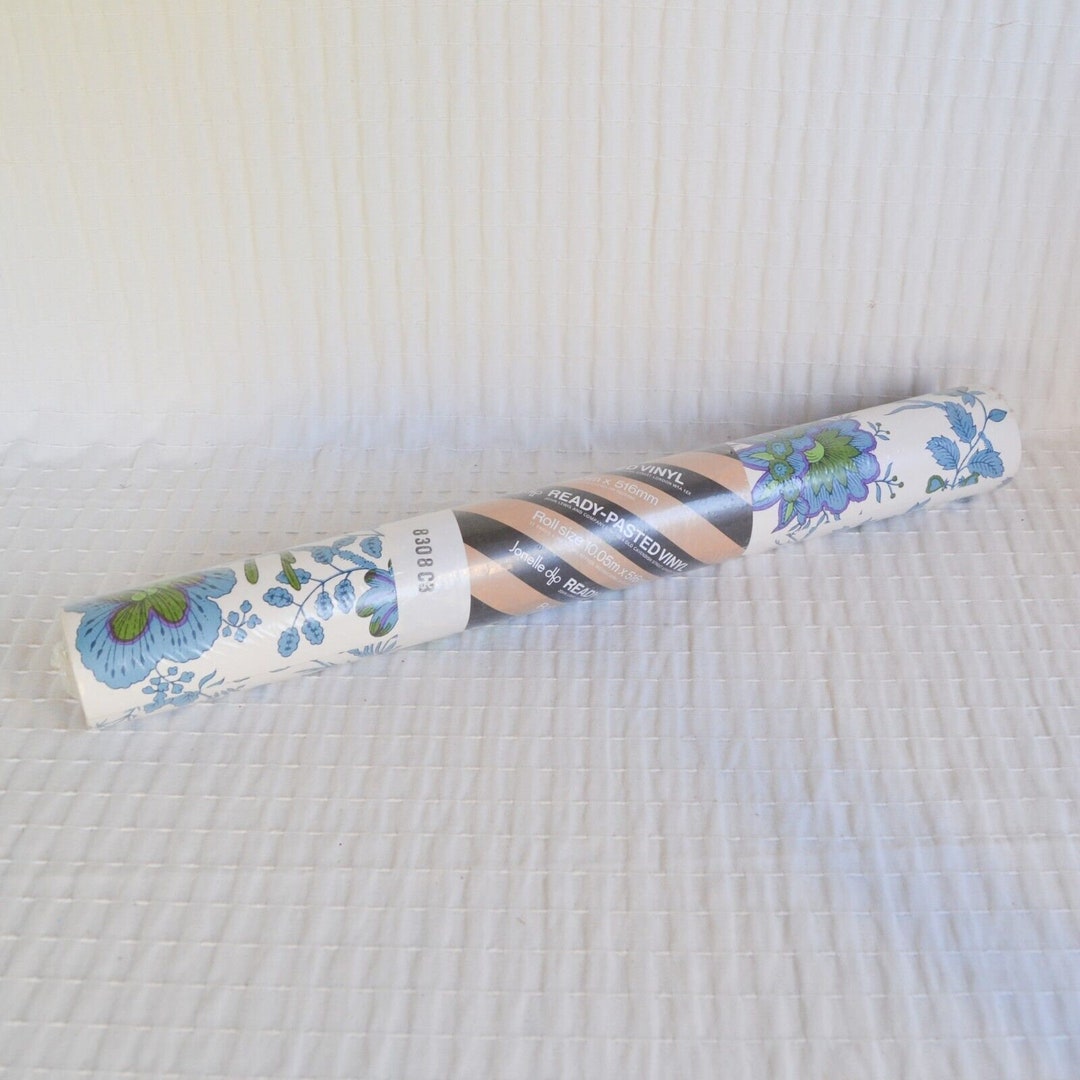 Vintage Jonelle Spice Island Wallpaper Blue and Green Parrot - Etsy