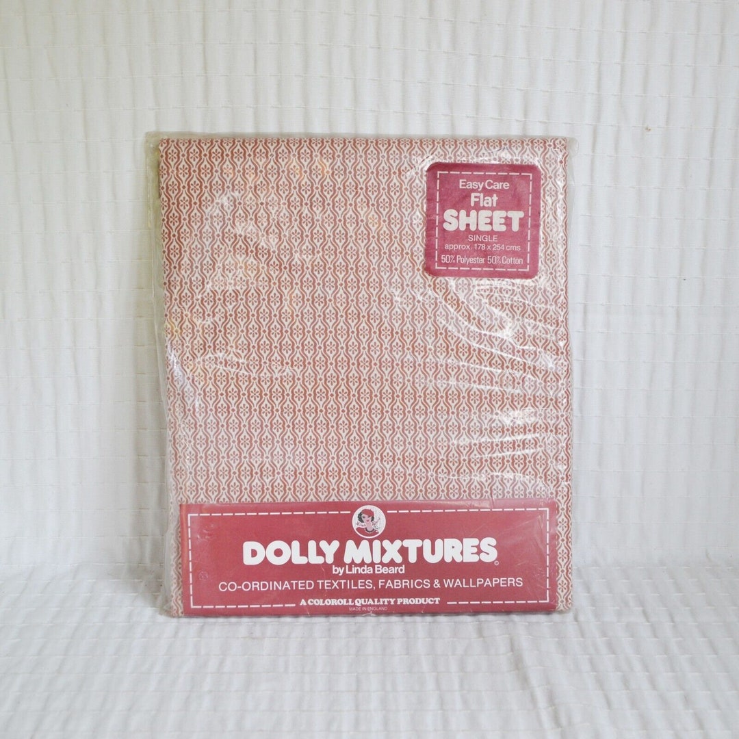 Vintage Dolly Mixtures Single Flat Sheet by Linda Beard Brown - Etsy