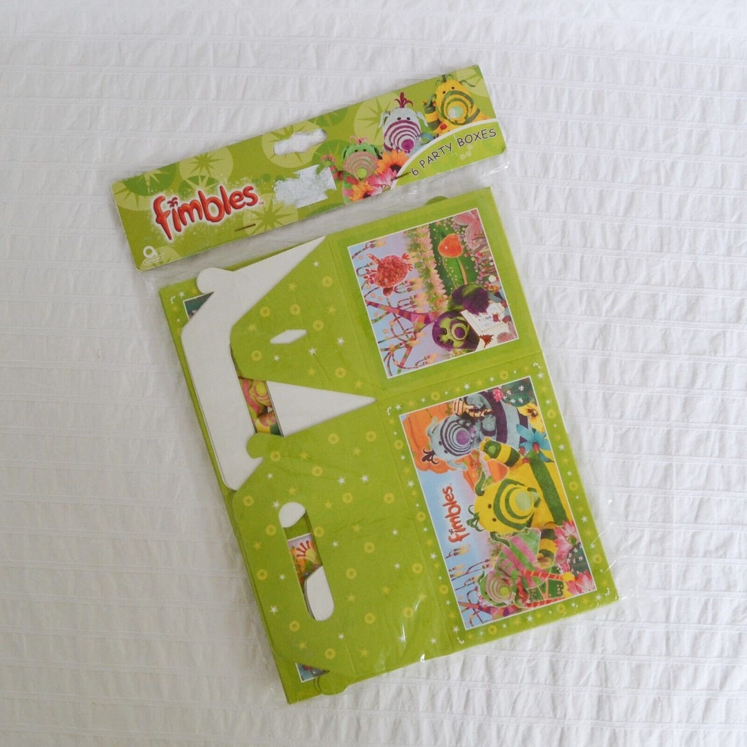 Vintage 2002 the Fimbles Party Boxes, Set 6 Cardboard Gift Boxes, CBBC ...