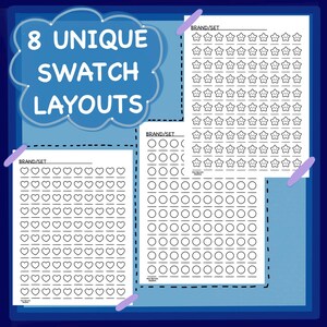 Ultimate Swatch and Blending Sheet Bundle – 11 Printable Art Sheets for ...