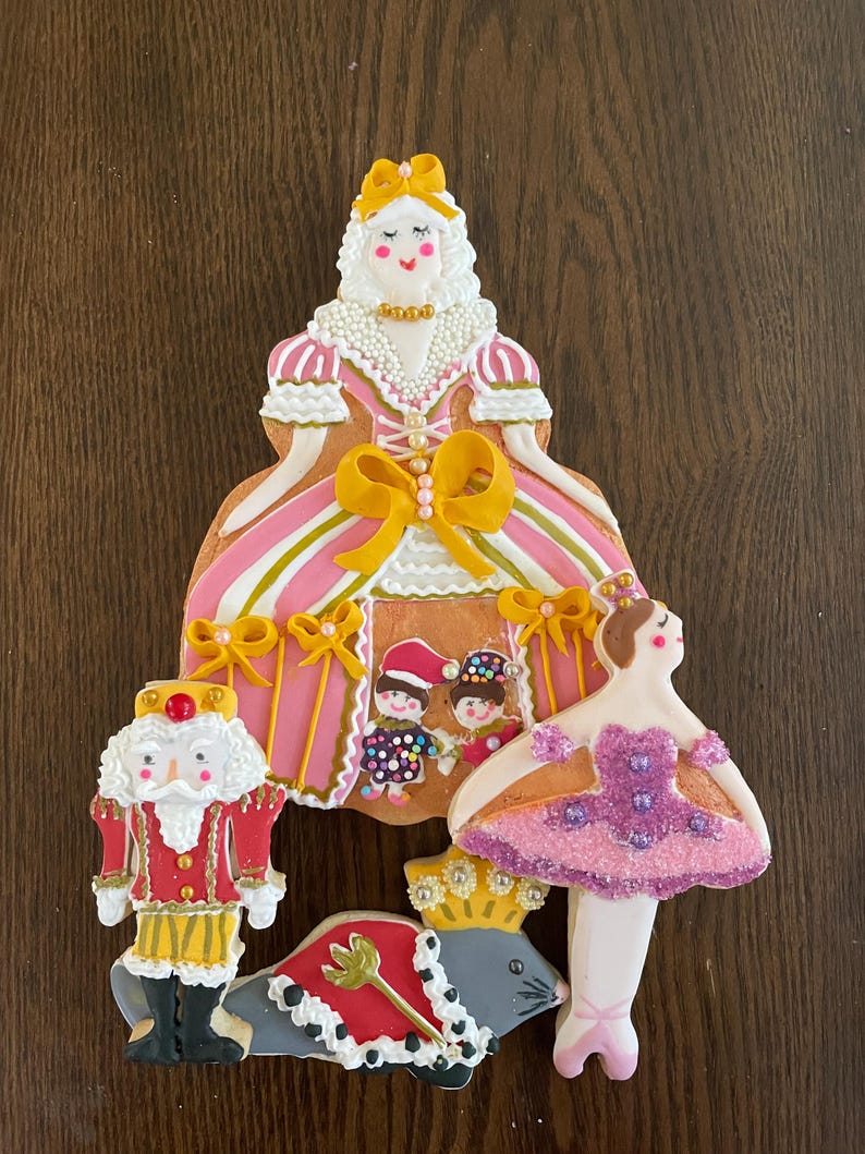Nutcracker Cookie Sets--ballerina Cookies-mother Ginger Cookie ...