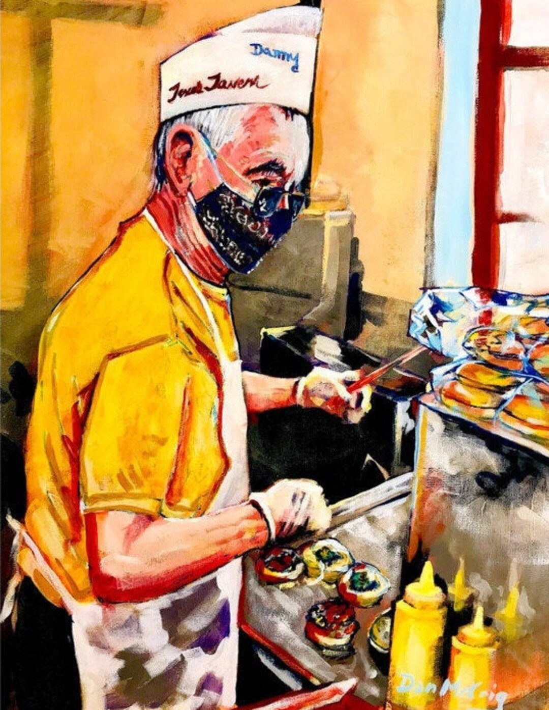 Danny, Cooking up Burgers at the Famous Texas Tavern in Downtown ...