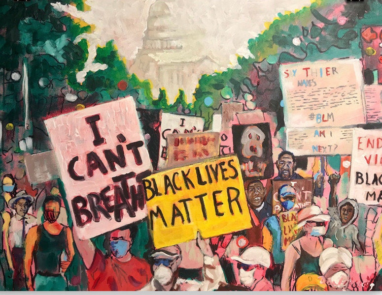 Protest Art Painting