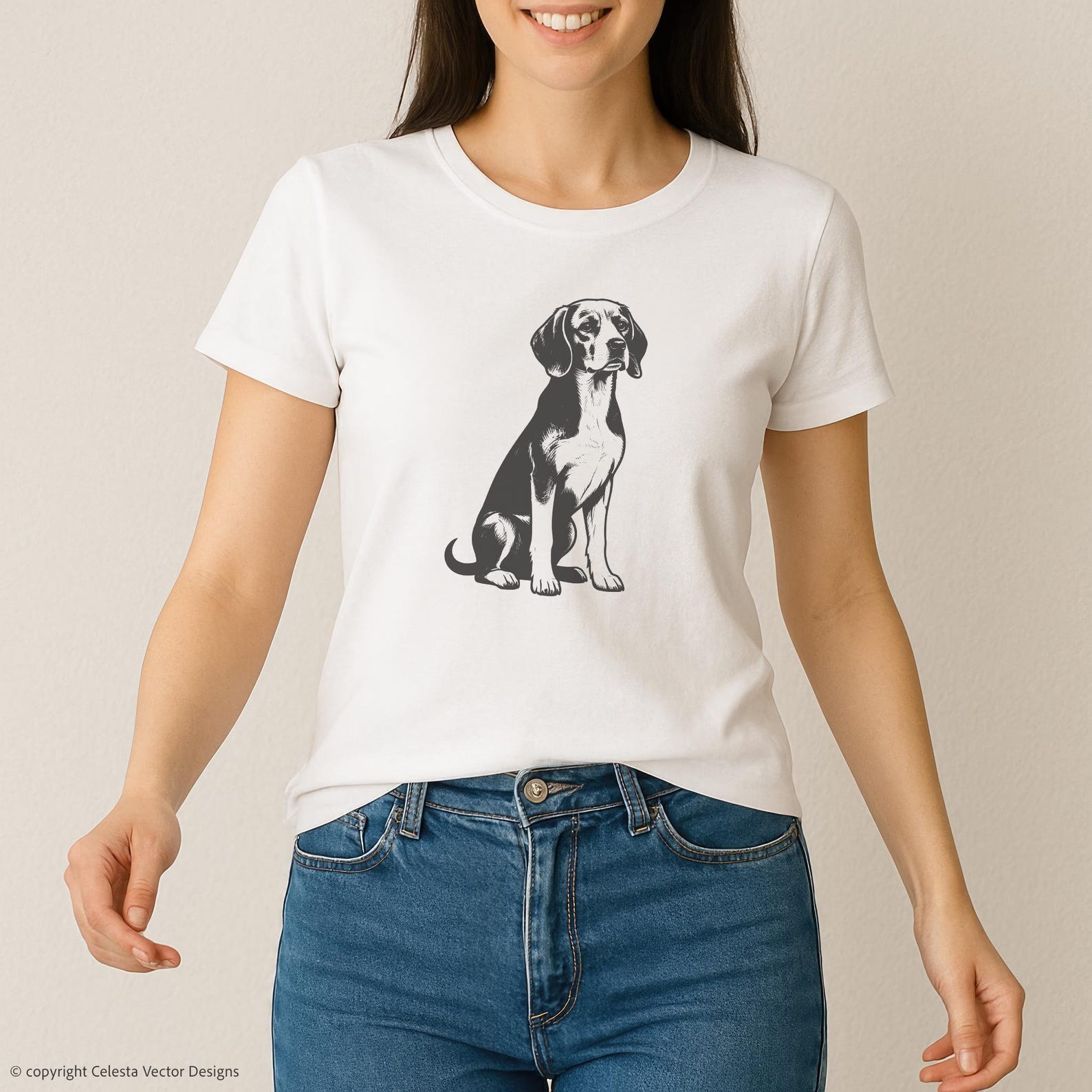 Beagle Portrait Clipart - 4 Vector Images for Digital Download (svg ...