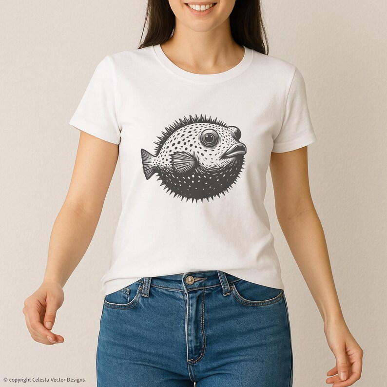 Pufferfish Clipart Vector Set - 4 Digital Download Images Svg Png Jpg ...