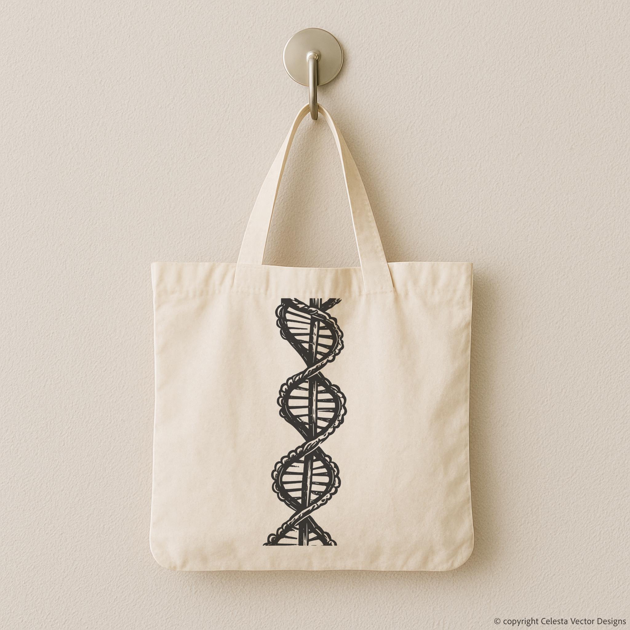 Dna Strand Vector Clipart - 4 Digital Download Images for Cricut ...