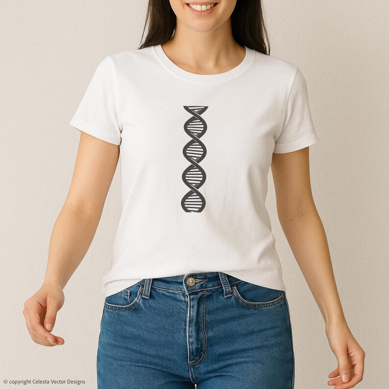 Dna Strand Vector Clipart - 4 Digital Download Images for Cricut ...