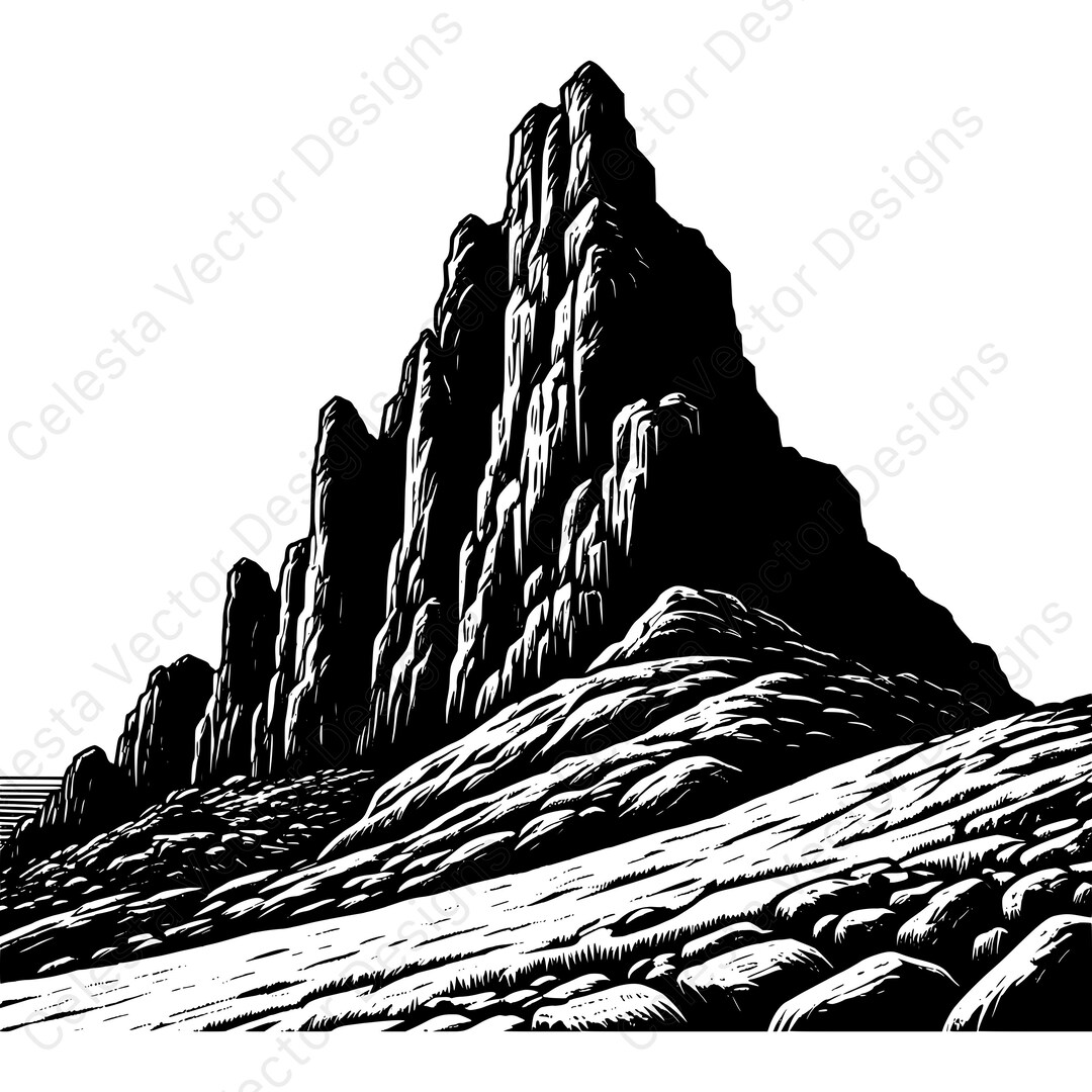 Rocky Outcrop Vector Clipart Digital Download - 4 Images in Svg, Png ...