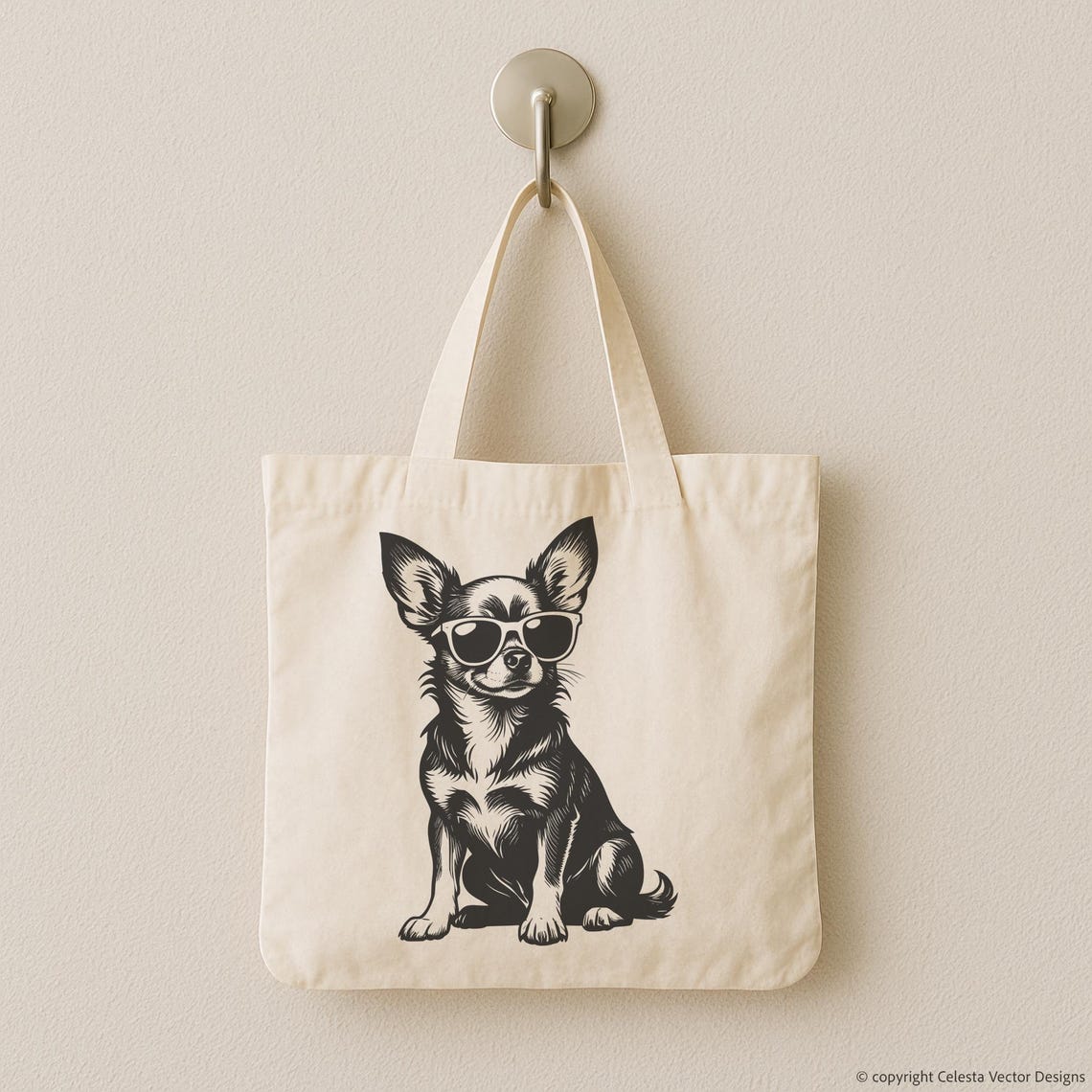 Chihuahua Full Body Portrait With Cool Sunglasses Vector Clipart - 4 ...