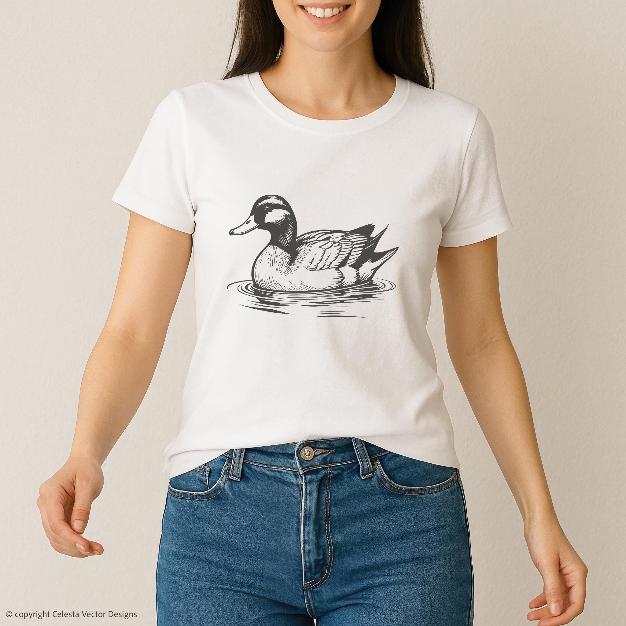 Farm Duck Vector Clipart Digital Download - 4 Images Svg Png Jpg Pdf ...