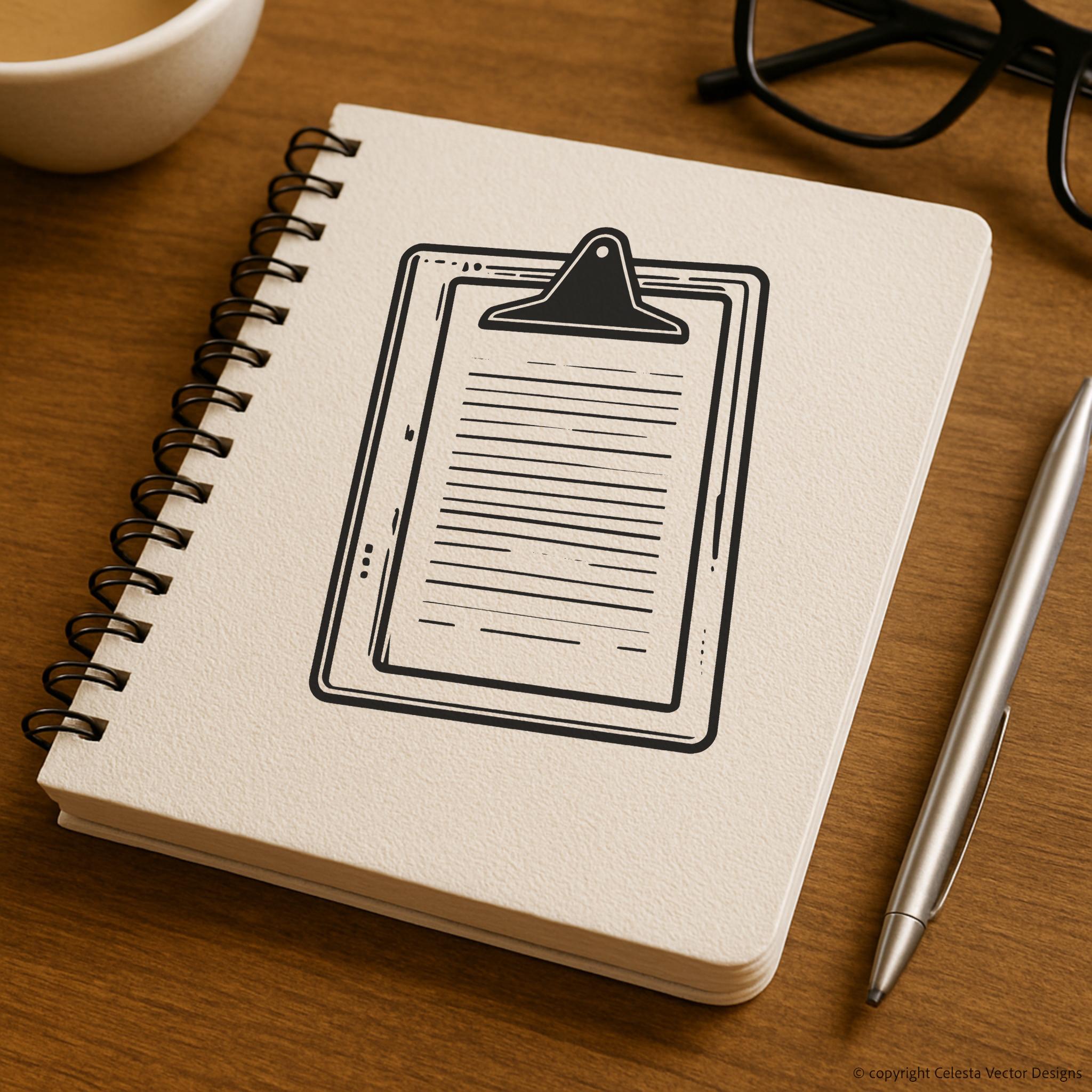 Clipboard Vector Clipart Digital Download - 4 Images in Svg, Png, Jpg ...
