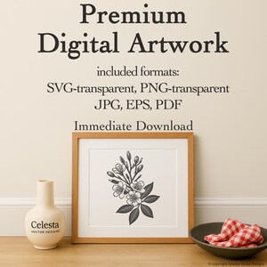 Serviceberry Bloom Vector Clipart - 4 Digital Download Images for ...