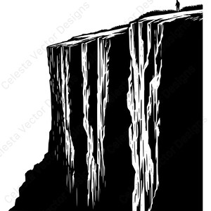 Cliff Edge Vector Clipart Digital Download 4 Images Svg Png Jpg Pdf Eps ...