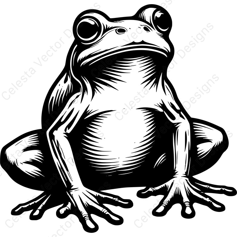 Frog Vector Clipart Bundle - 4 Digital Download Images for Cricut and ...