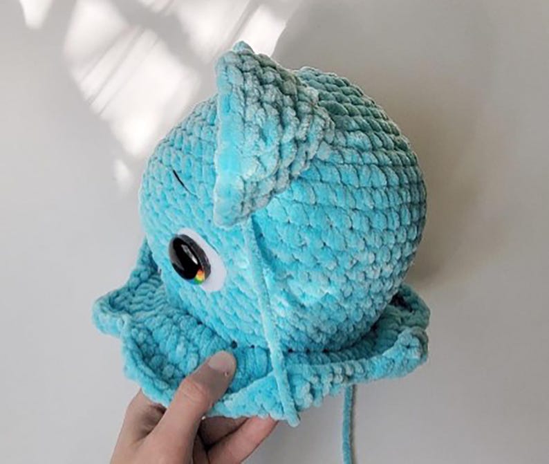 Blue the Dumbo Octopus Crochet Pattern – Cute Amigurumi Sea Animal PDF ...