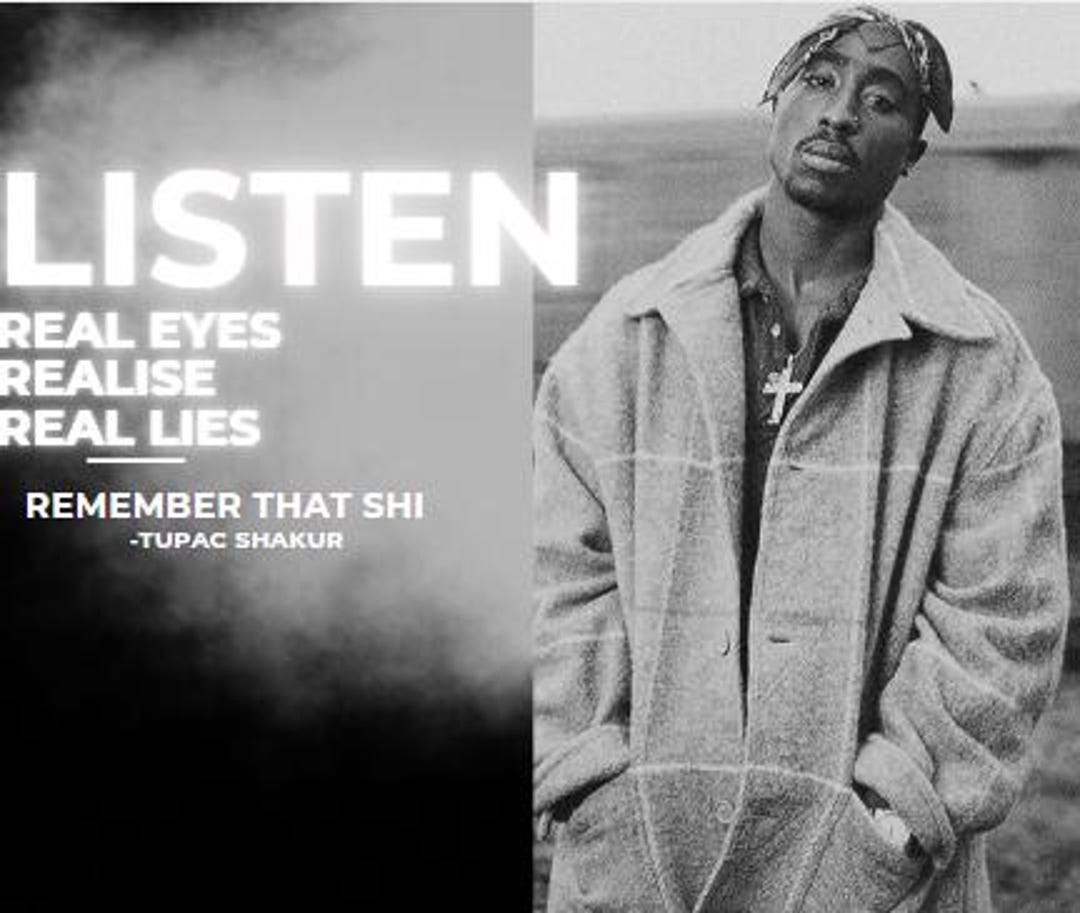 Tupac Quote Poster for Your Wall - Etsy