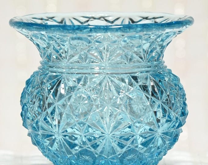 Antique Richards & Hartley Blue Glass Toothpick Holder – Early American ...