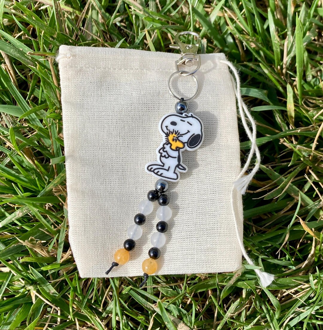 Beagle Bag Charm Keychain With Grade AAA Beads - Etsy