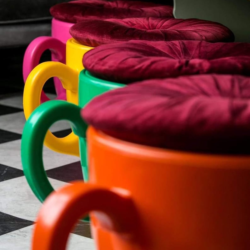 Tea Cup Stool - Etsy