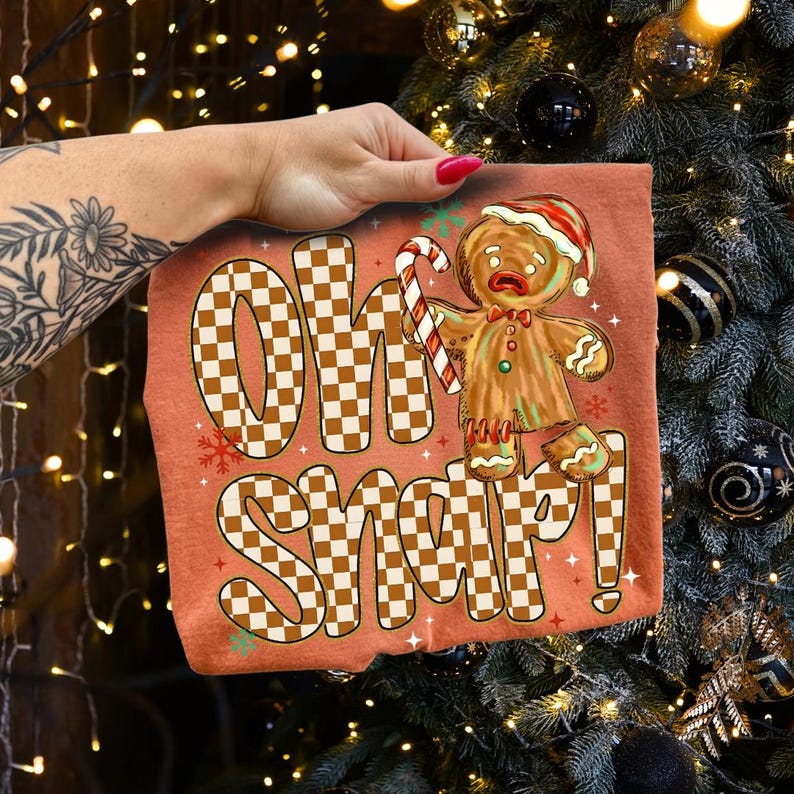 Oh Snap Gingerbread PNG, Funny Gingerbread Bakery Christmas, Oh Snap ...