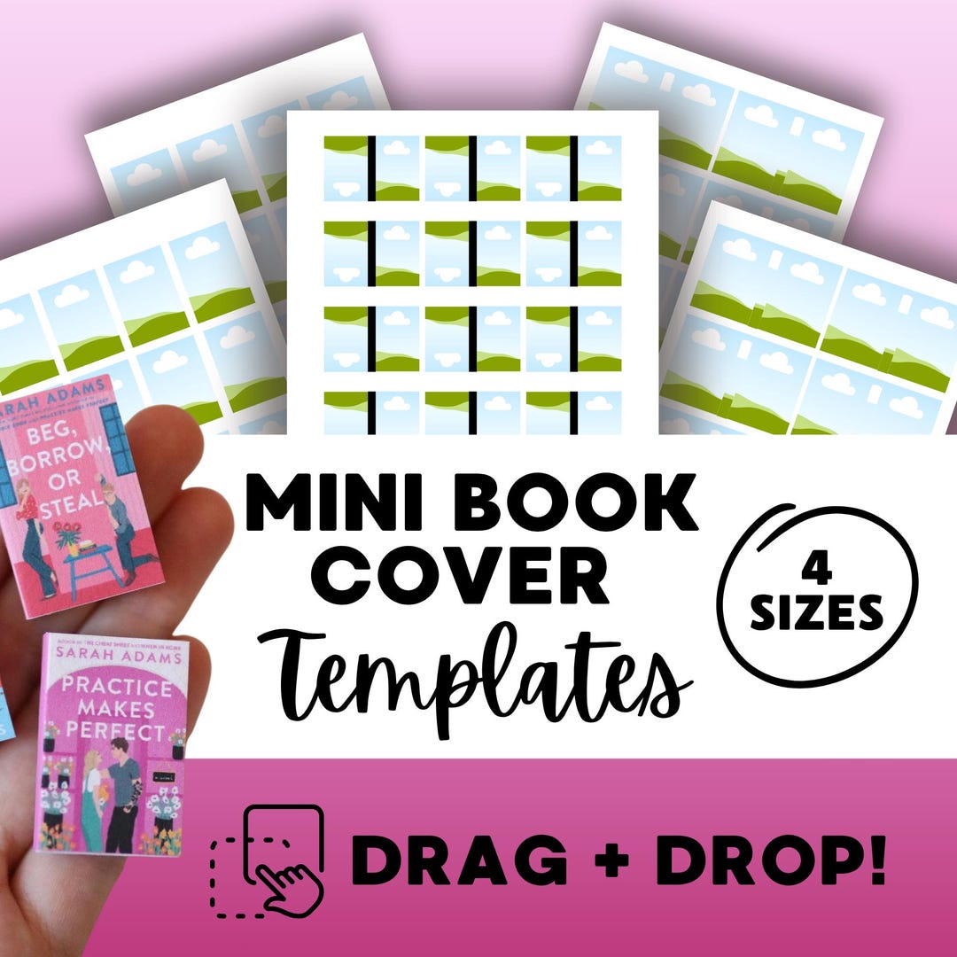 Editable Mini Book Covers for Dollhouses, TBR Jars & Reading Journals ...