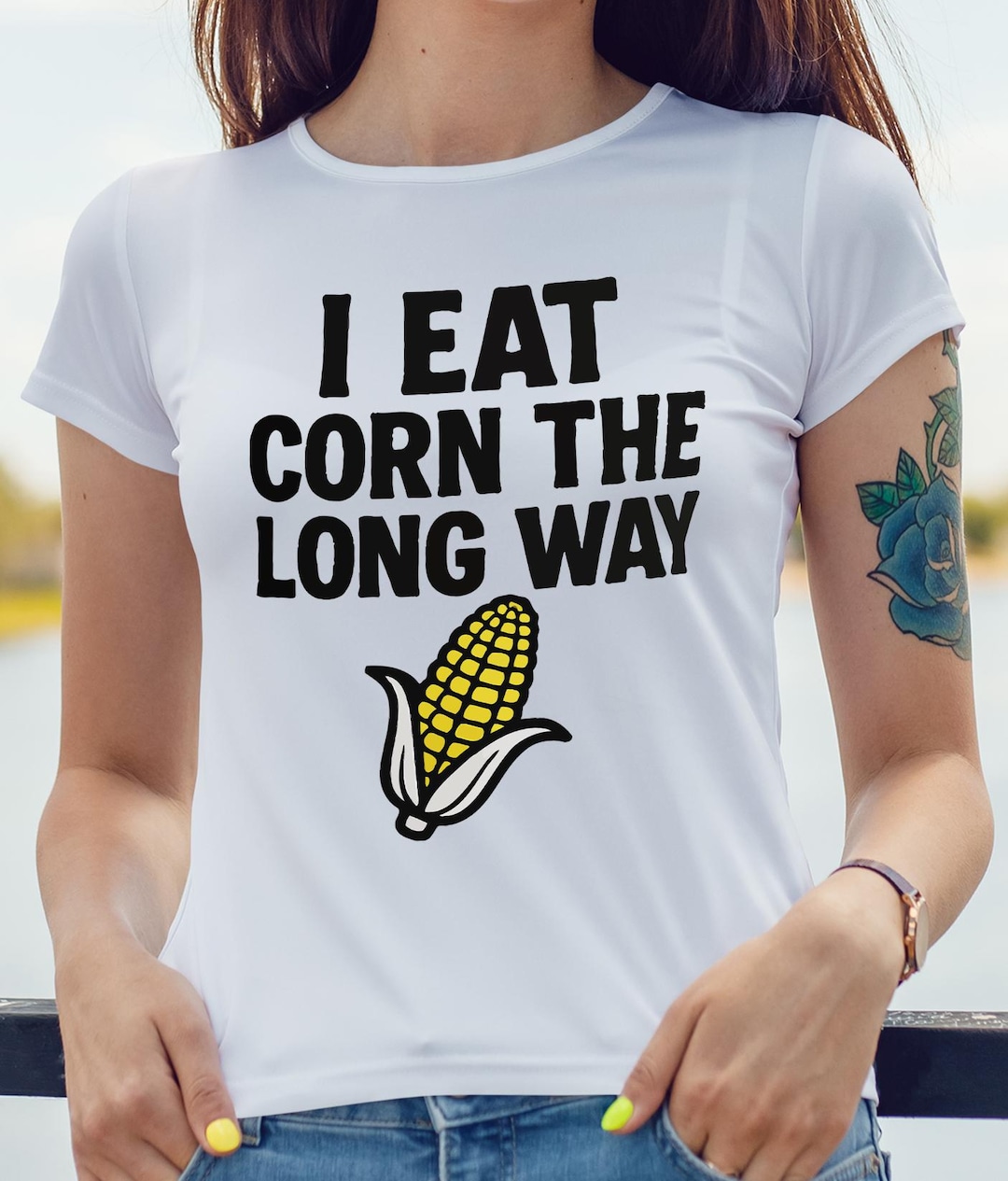 I Eat Corn the Long Way SVG PNG | Inappropriate Shirt Design | Unhinged ...