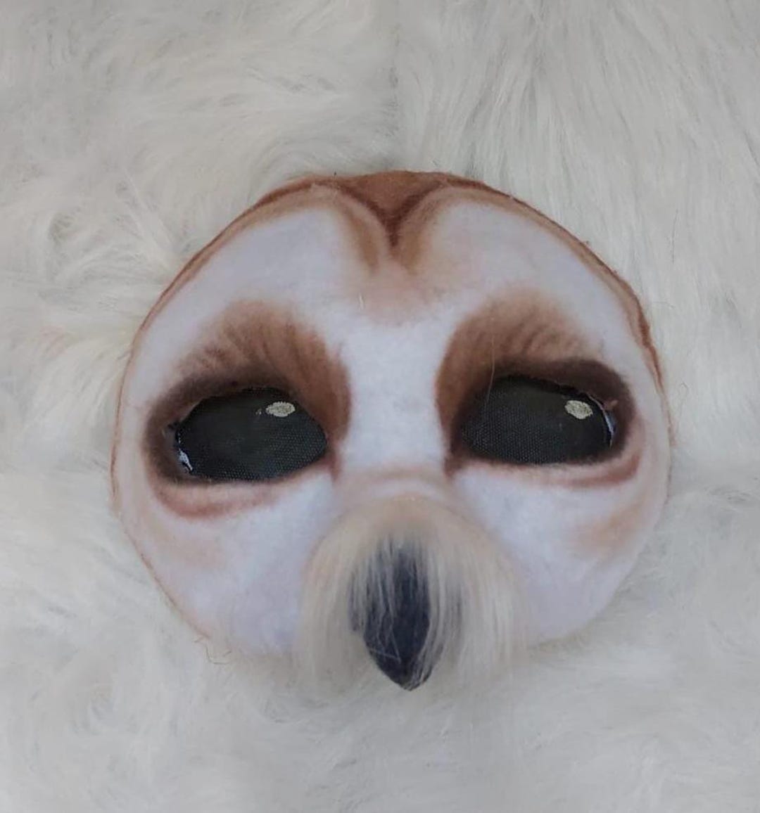 Owl Therian Mask, Owl Animal Mask, Tower Owl, Cosplay Brown and White ...