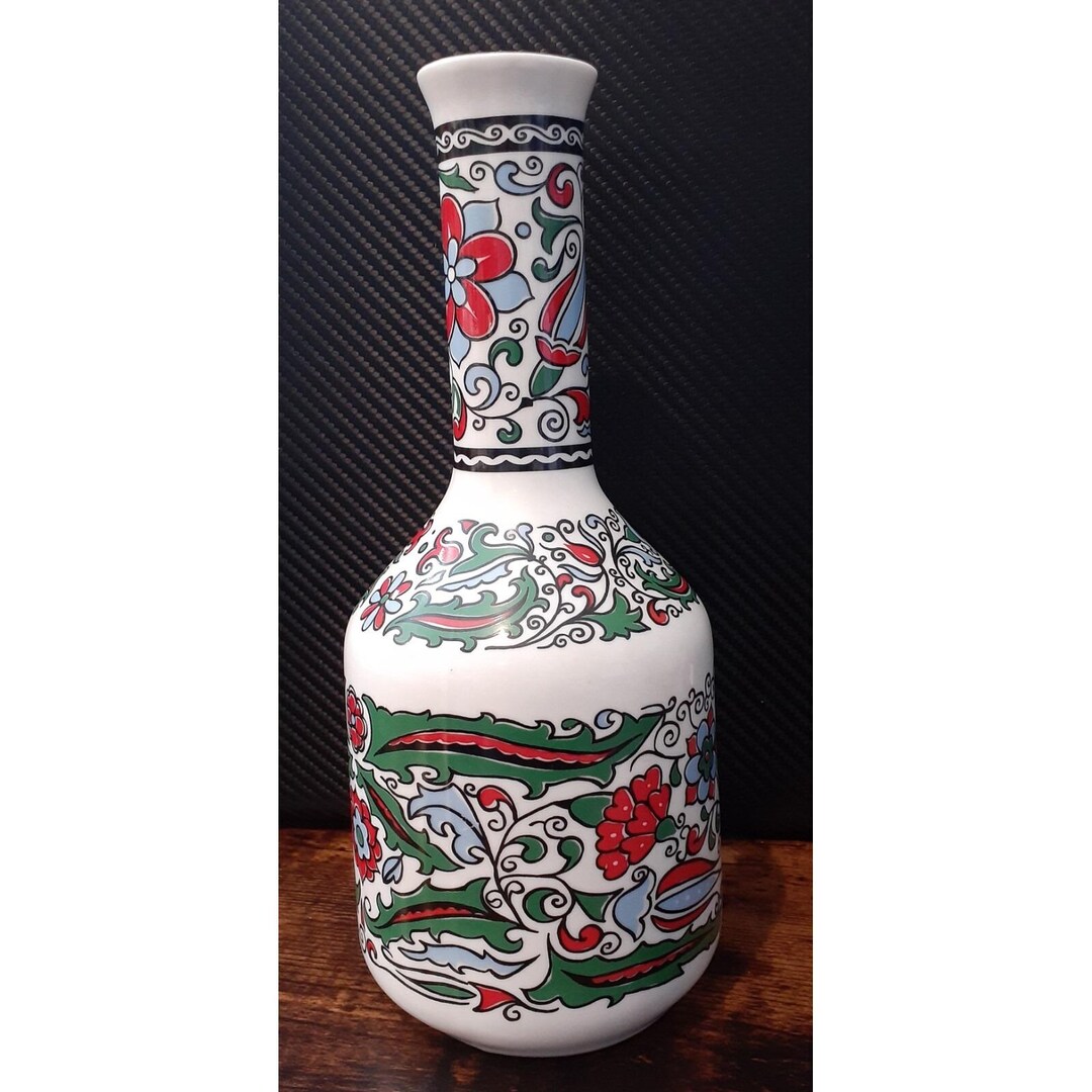 Metaxa Vintage Greek Vase 10 Inch Floral Design - Etsy