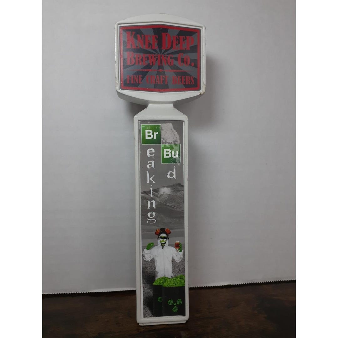 Breaking Bud Beer Tab Handle Knee Deep Brewing Company Fine Craft Beers ...