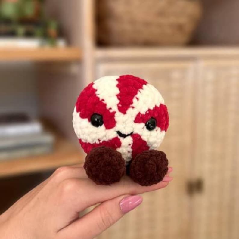 Peppermint Buddy Crochet Pattern | Amigurumi Plush PDF | Christmas ...
