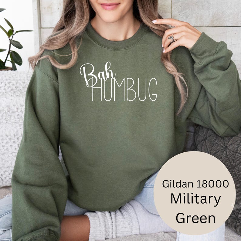 Bah Humbug Sweatshirt | Funny Christmas Sweatshirt - Etsy