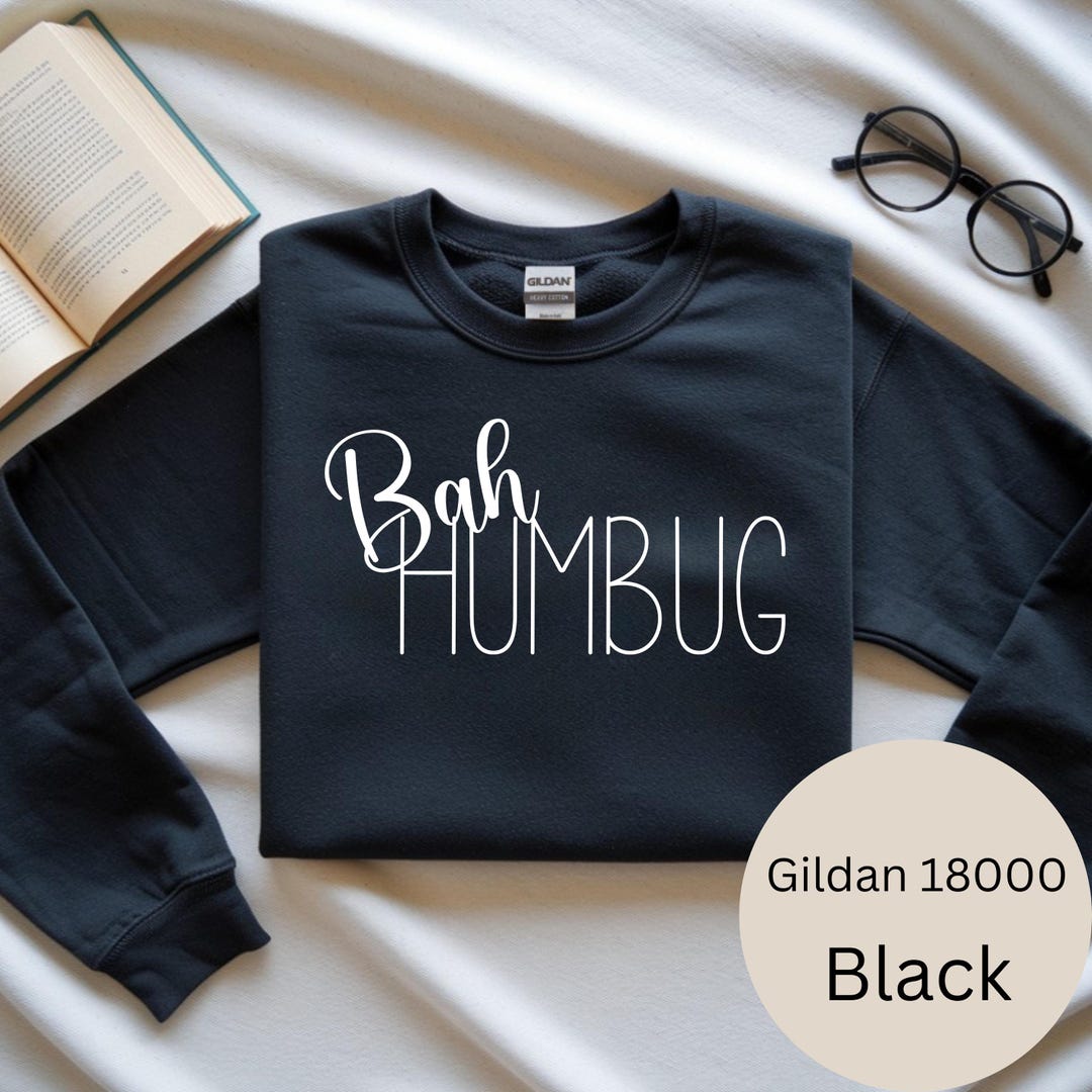 Bah Humbug Sweatshirt | Funny Christmas Sweatshirt - Etsy