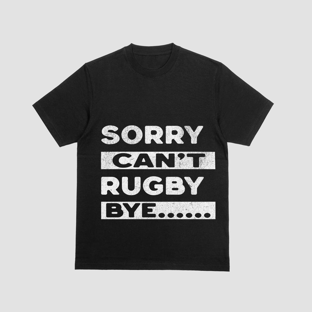Sorry Can't Rugby Bye PNG - Etsy