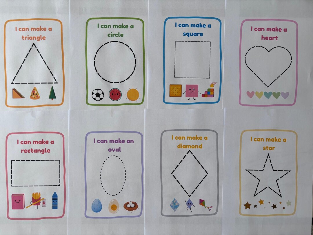 Basic Shapes Play-dough Mats | Preschool Printable Shapes | Fine Motor ...