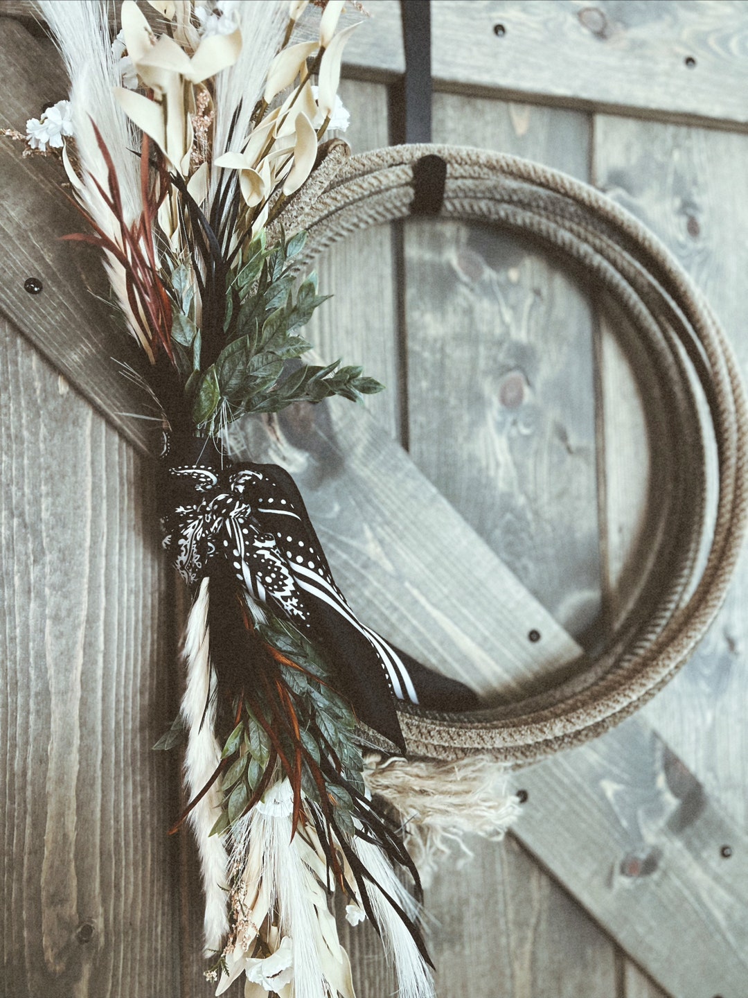 Rope Wreath, Western Wreath, Lariat Wreath,lasso Wreath,western Wreath ...