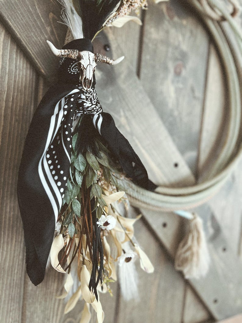 Steer Rope Western Lariat Lasso Country Farmhouse Boho Wreath - Etsy