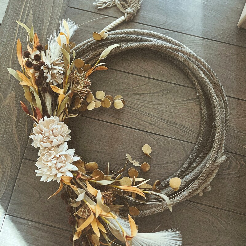 Rope Christmas Wreath - Etsy