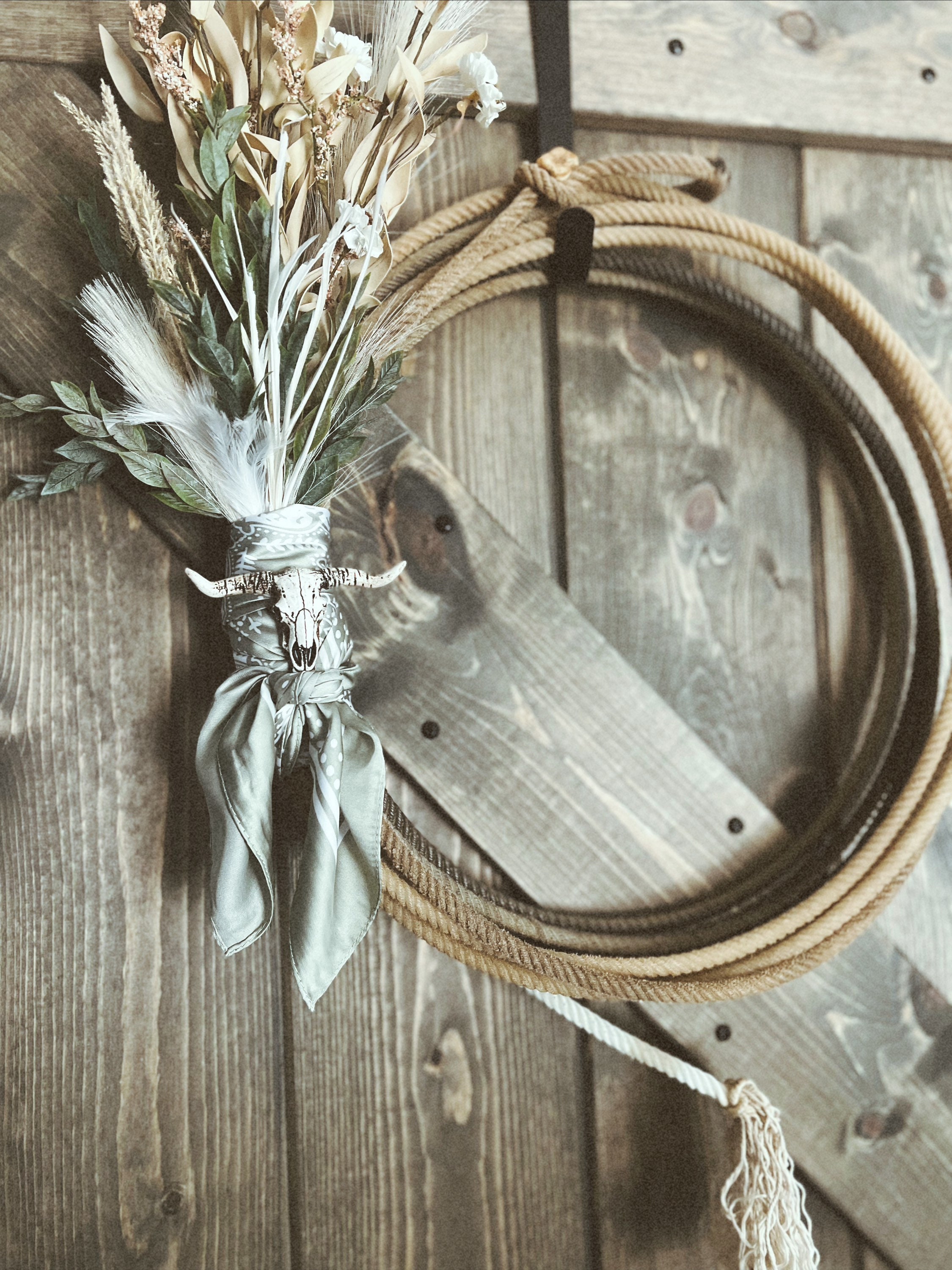 Sage Green Steer Rope Western Lariat Lasso Country Farmhouse Boho ...