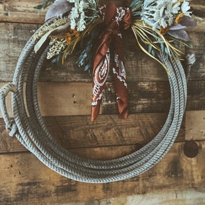 Rope Wreath, Western Wreath, Lariat Wreath, Lasso Wreath, Western ...