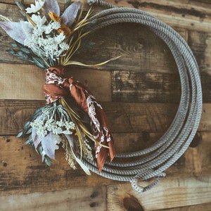 Rope Wreath, Western Wreath, Lariat Wreath, Lasso Wreath, Western ...