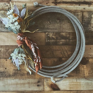 Rope Wreath, Western Wreath, Lariat Wreath, Lasso Wreath, Western ...