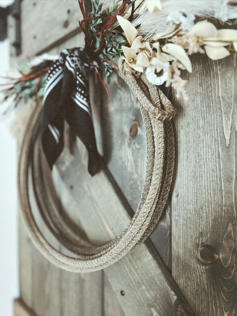 Rope Wreath Western Wreath Lariat Wreathlasso - Etsy