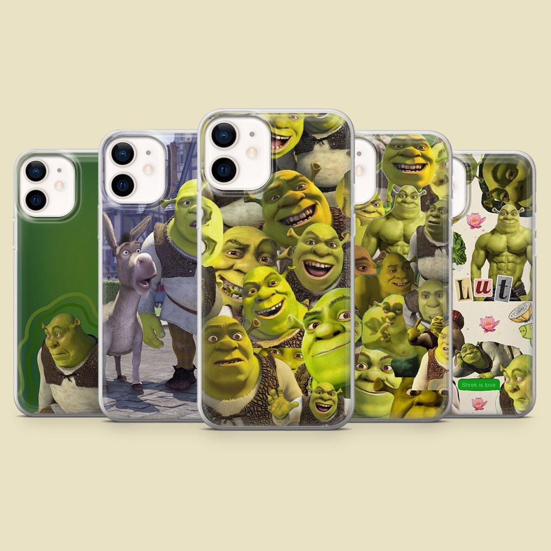 Shrek Phone Case Donkey Meme Ogre Cover for iPhone 17pro, 16, 15, 14 ...