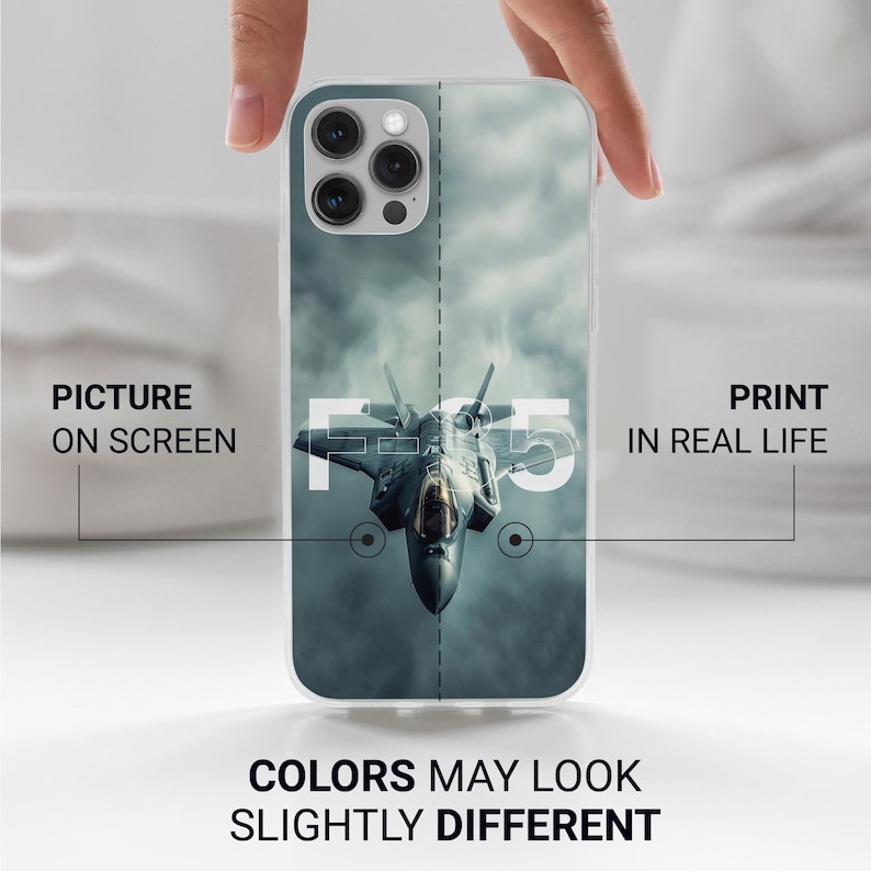 Fighter Jet Phone Case Military USA Cover for iPhone 17pro, 16, 15, 14 ...