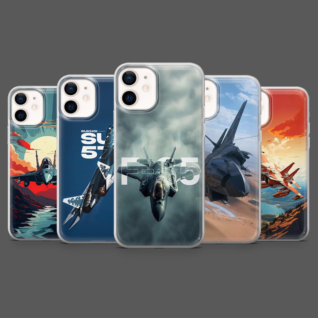Fighter Jet Phone Case Military USA Cover for iPhone 17pro, 16, 15, 14 ...